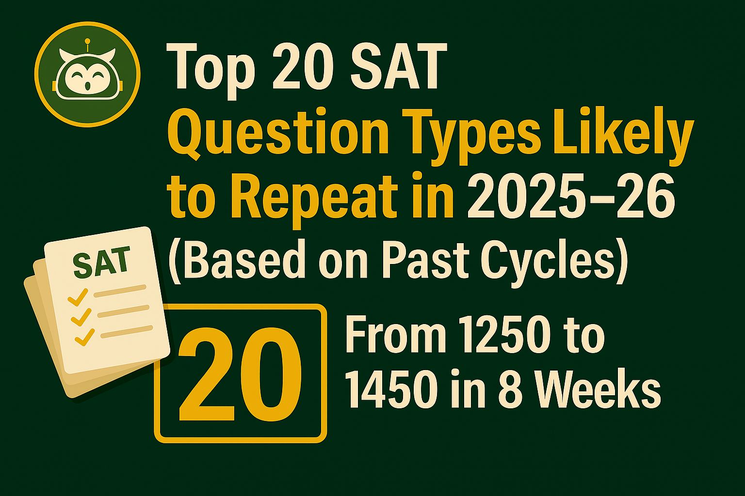 Top 20 SAT Question Types Likely to Repeat in 2025–26 (Based on Past ...