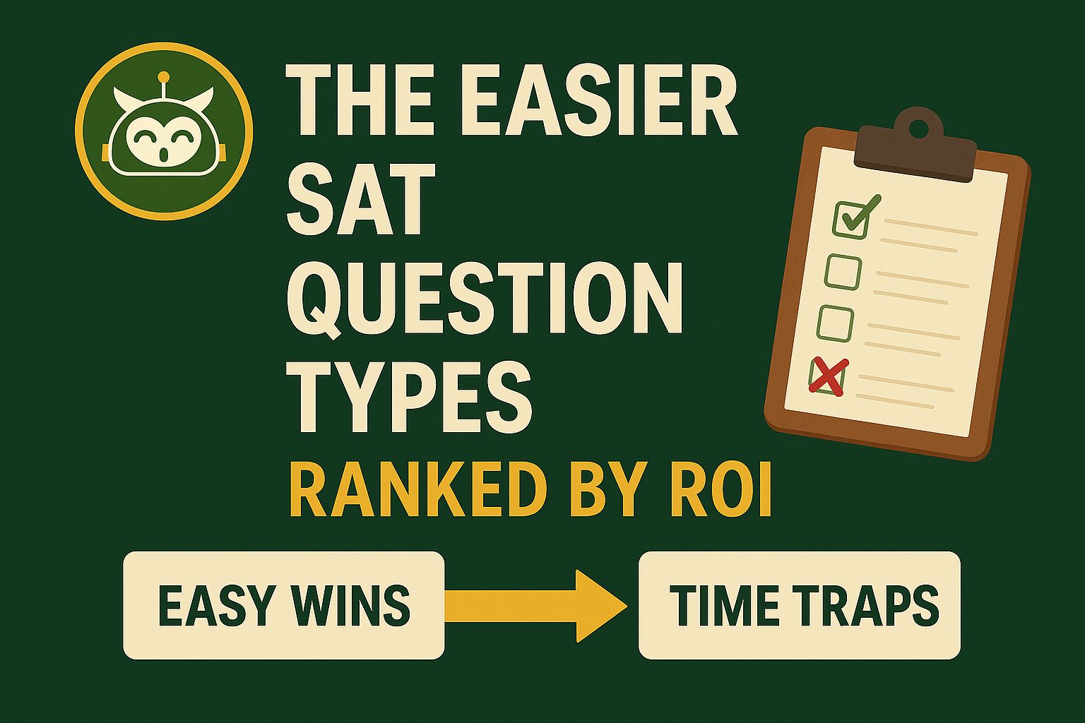 The Easier SAT Question Types Ranked by ROI (Easy Wins → Time Traps ...