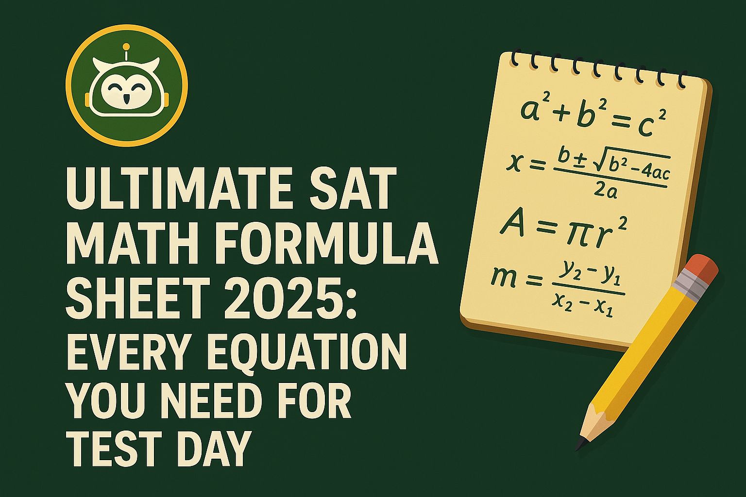 Ultimate SAT Math Formula Sheet 2026: Every Equation You Need for Test ...