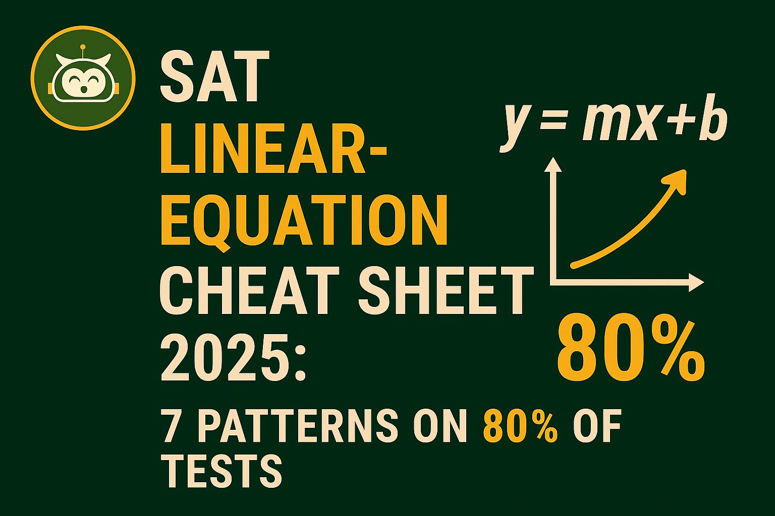SAT Linear-Equation Cheat Sheet 2026: 7 Patterns on 80 % of Tests | Pursu